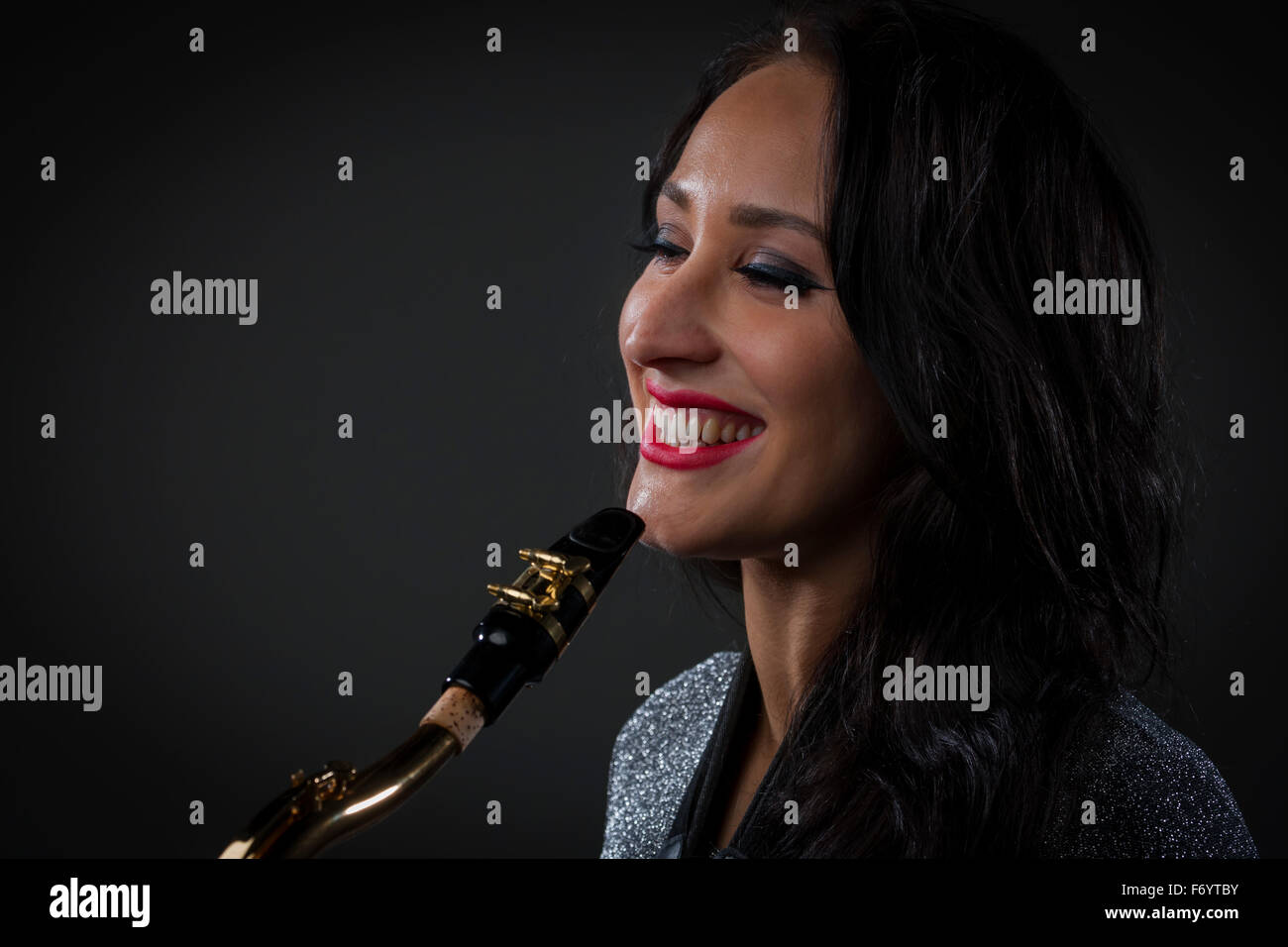 Sax Female Musician High Resolution Stock Photography and Images - Alamy