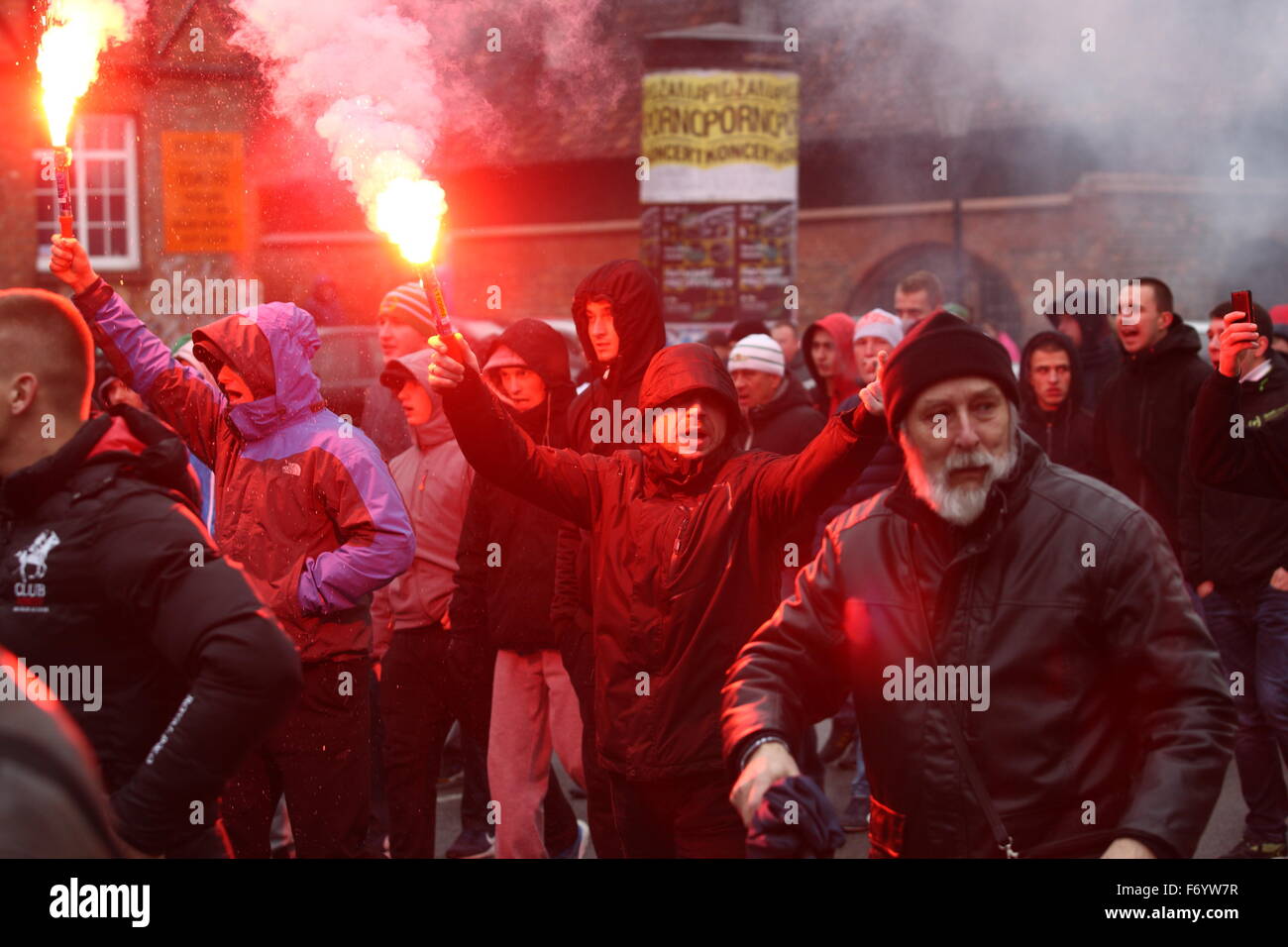 Gdansk, Poland 22nd, Nov. 2015 Riots during anti-immigrants march ...