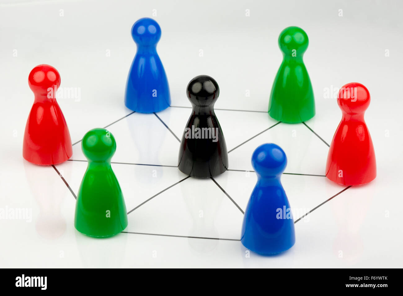 Conceptual game pawns that depict the concept networks and work ...