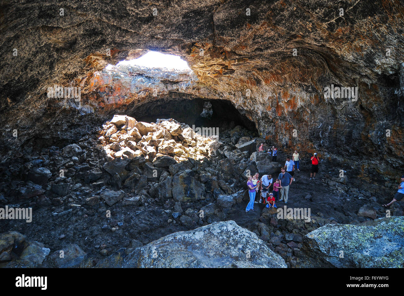 Landscape Craters of the moon in Idaho America Stock Photo - Alamy