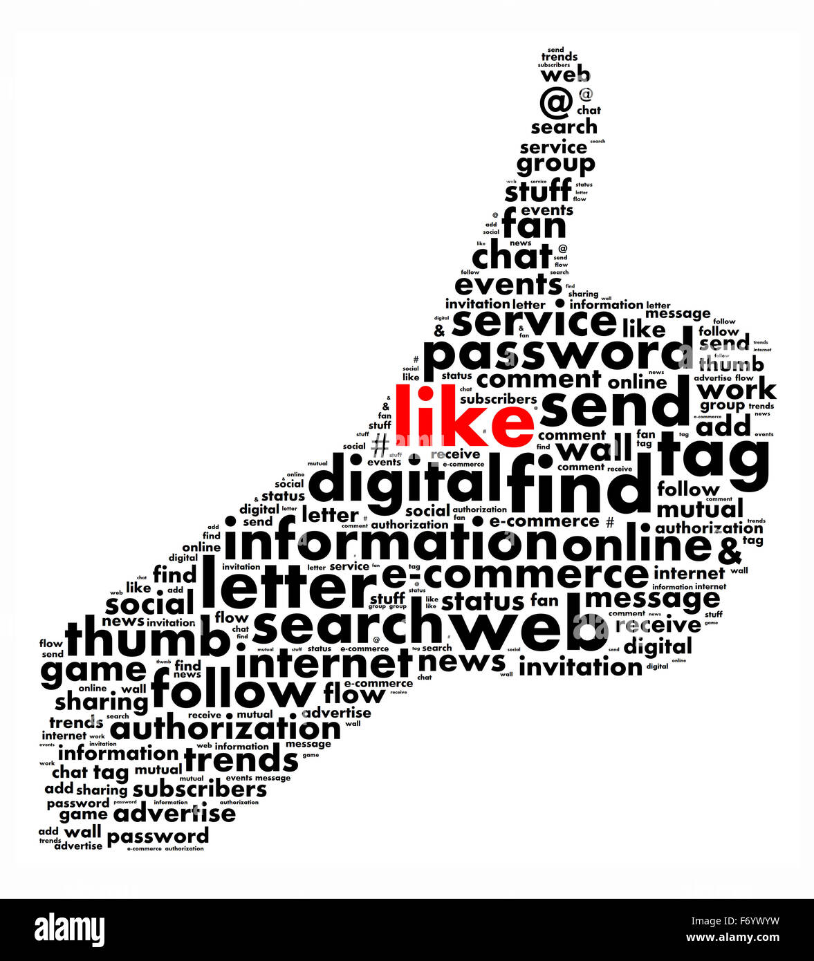 Thumbs up word cloud hi-res stock photography and images - Alamy