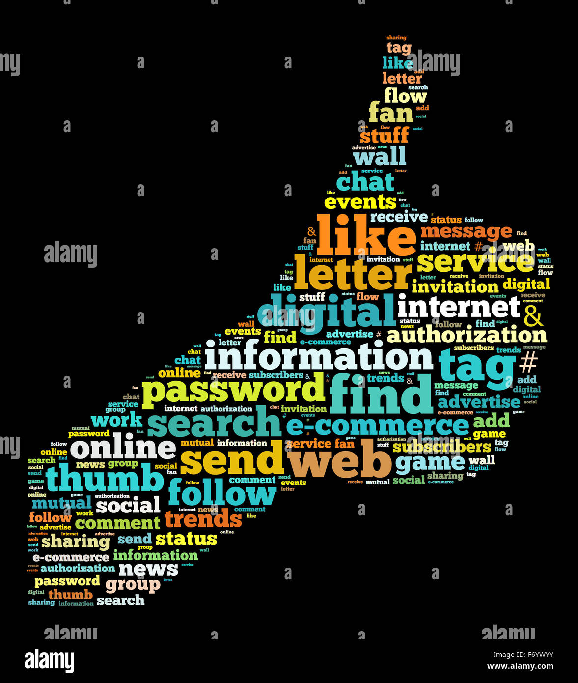 Thumbs up word cloud hi-res stock photography and images - Alamy