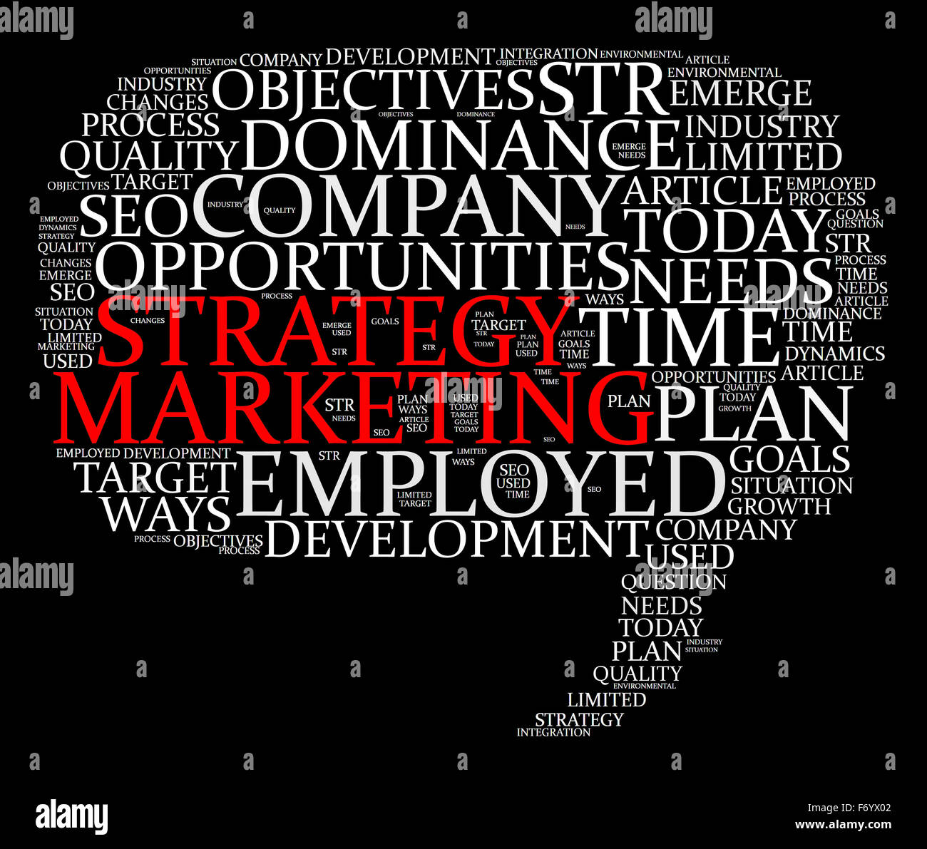 Marketing strategy illustration concept Stock Photo - Alamy