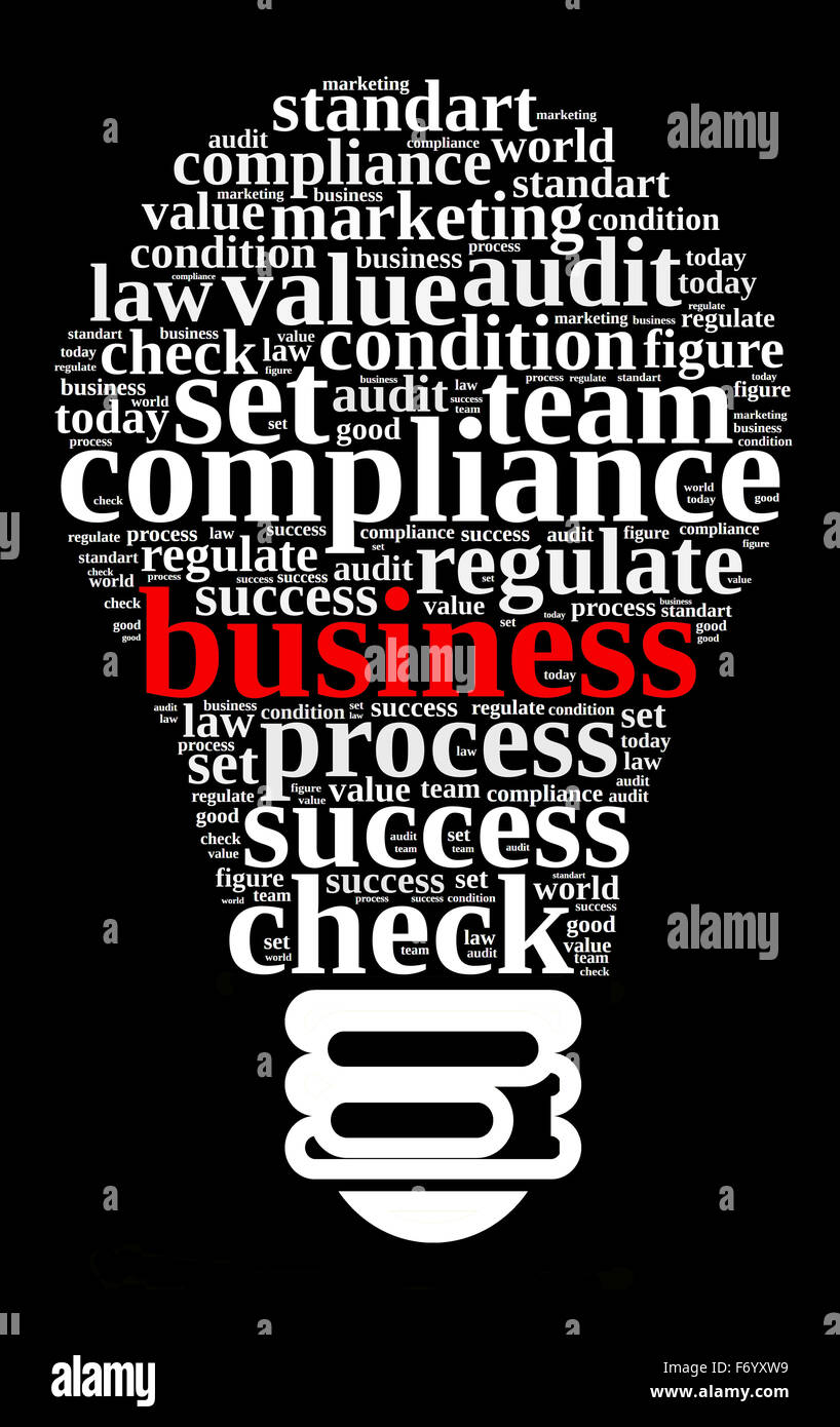 Lightbulb illustration word cloud concept Stock Photo - Alamy