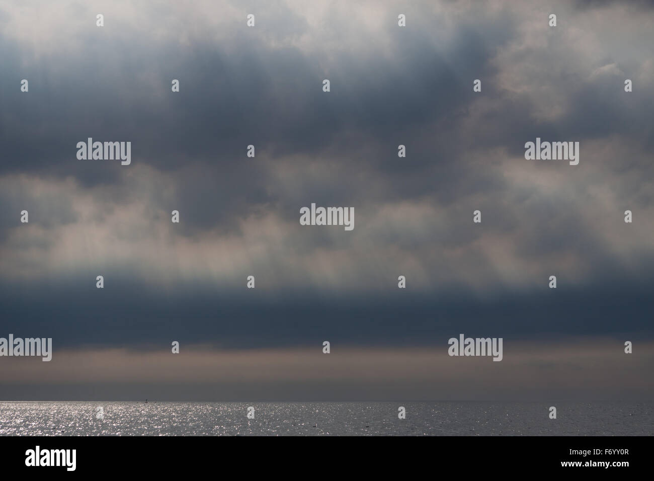 Dramatic sky over the sea Stock Photo - Alamy