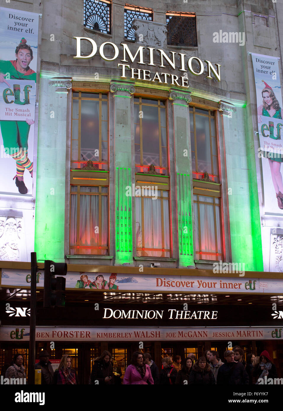 "Elf" musical at Dominion Theatre in London's West End Stock Photo - Alamy