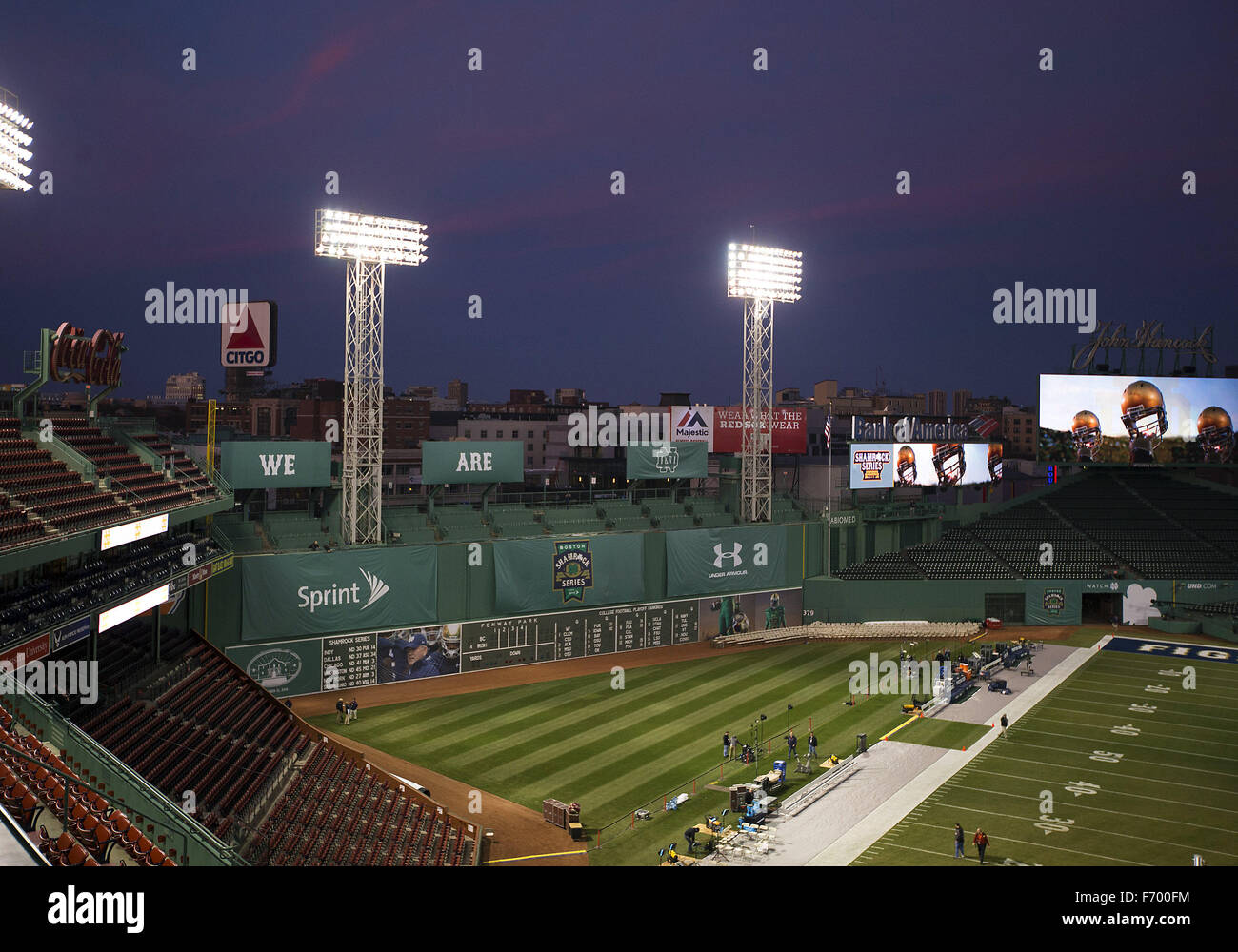 Boston, Massachusetts, USA. 21st Nov, 2015. A general view prior to ...