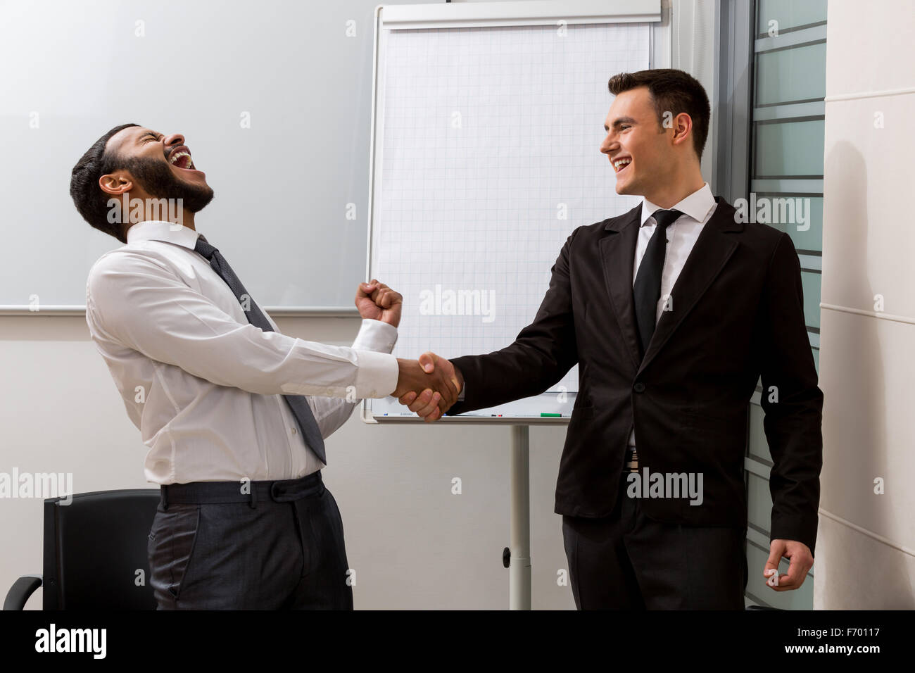 Success of two partners Stock Photo - Alamy