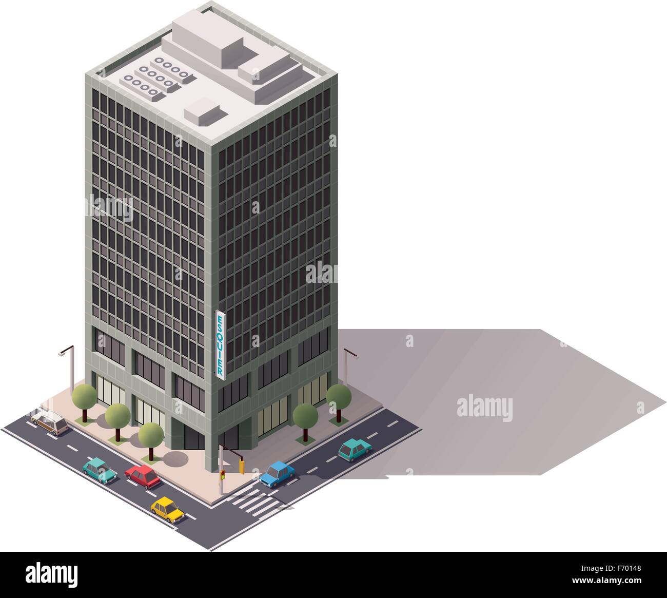 Vector isometric building Stock Vector Image & Art - Alamy
