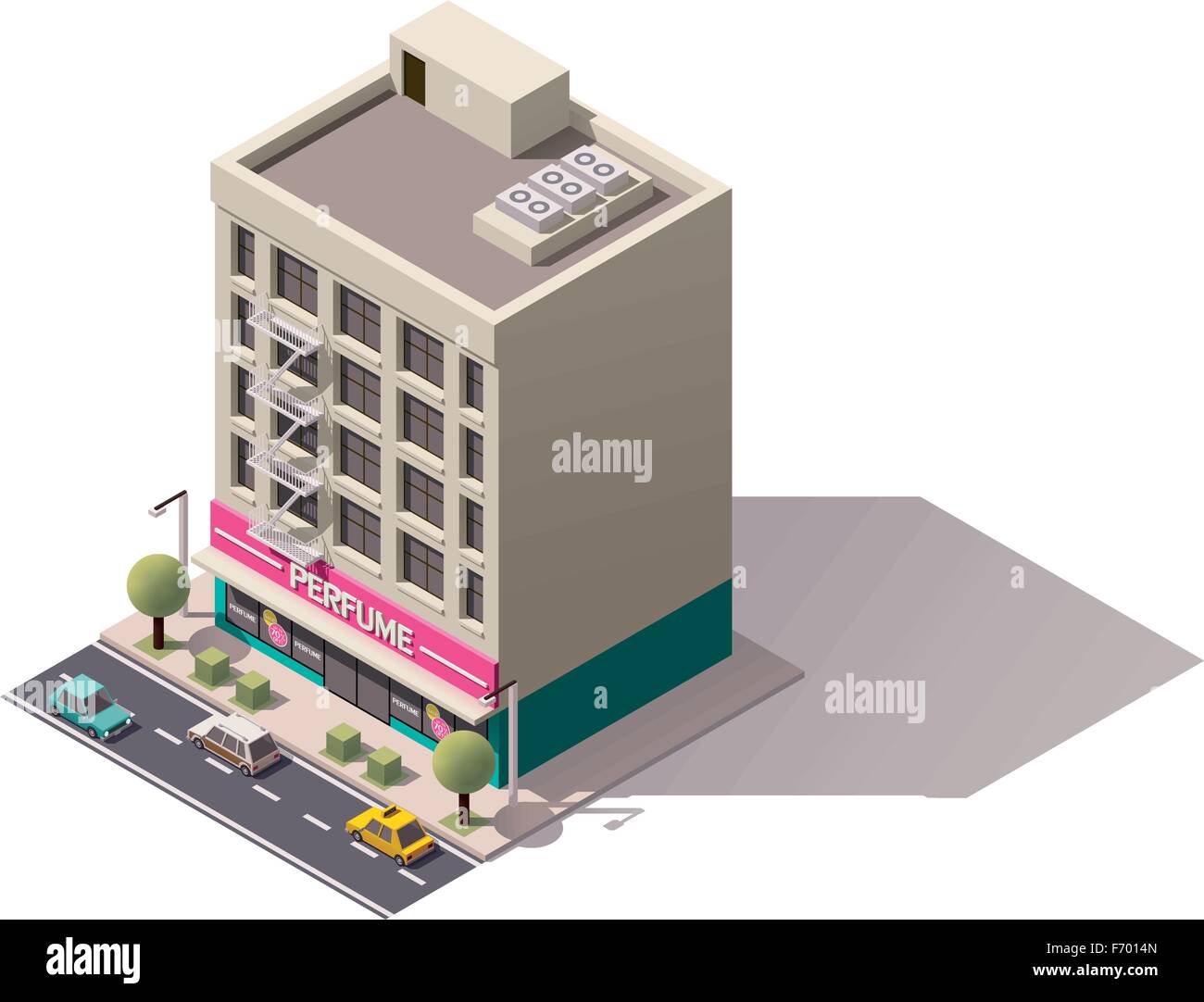 Vector isometric building Stock Vector Image & Art - Alamy