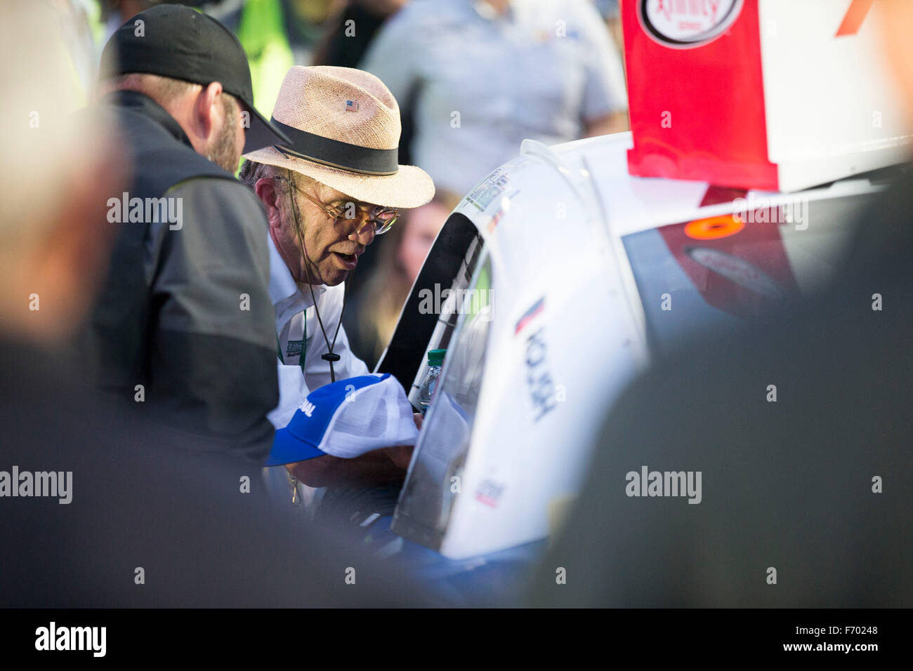 Homestead, Florida, USA. 21st Nov, 2015. Chris Buescher (60) wins the ...