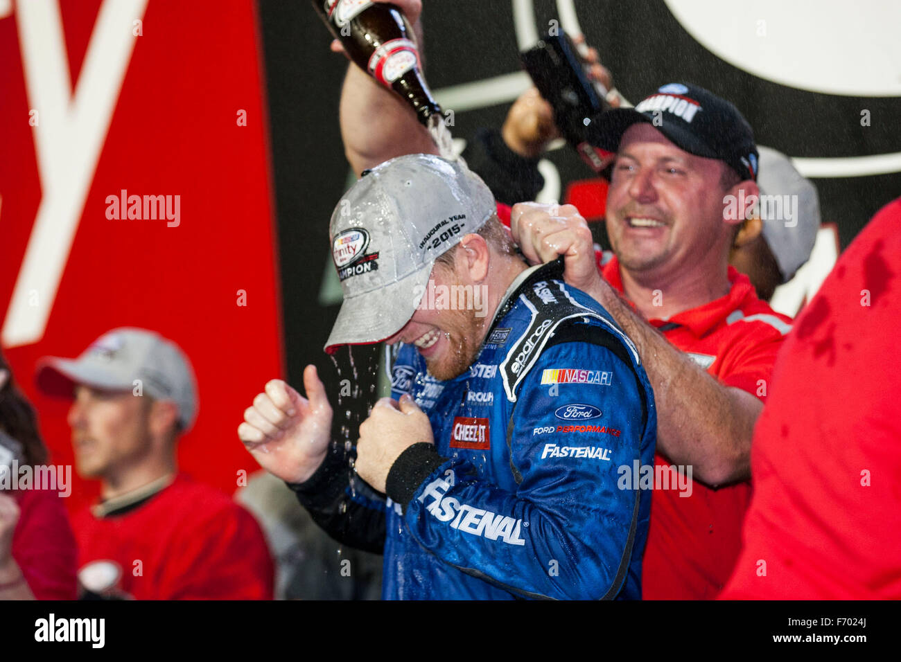Homestead, Florida, USA. 21st Nov, 2015. Chris Buescher (60) wins the ...