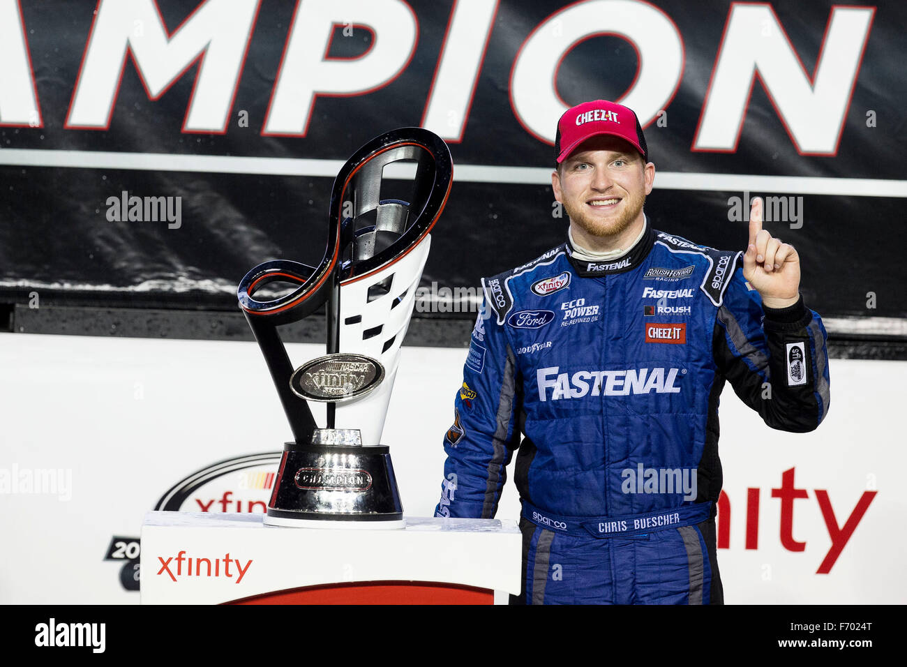 Homestead, Florida, USA. 21st Nov, 2015. Chris Buescher (60) wins the ...