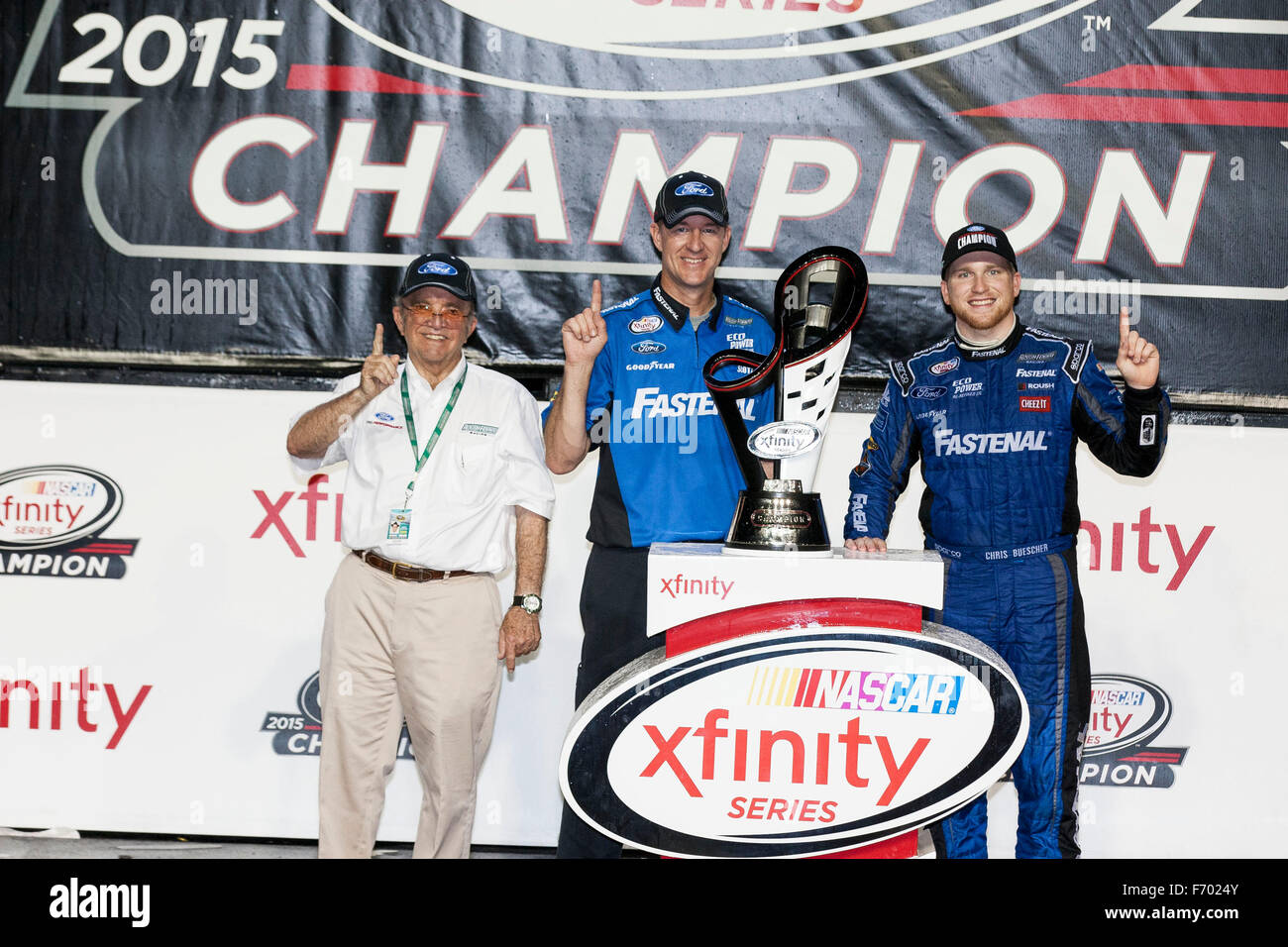 Homestead, Florida, USA. 21st Nov, 2015. Chris Buescher (60) wins the ...