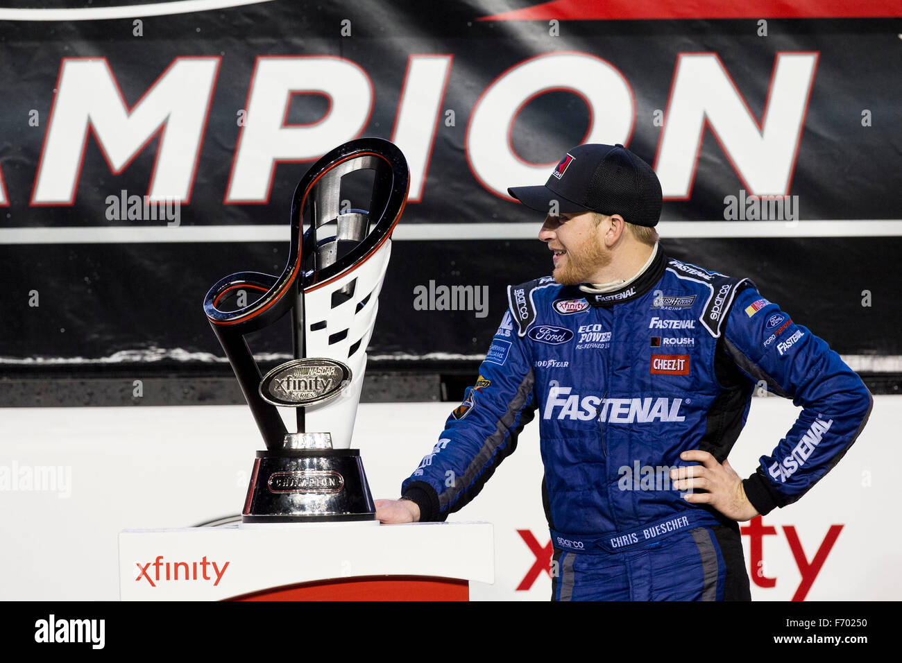 Homestead, Florida, USA. 21st Nov, 2015. Chris Buescher (60) wins the ...