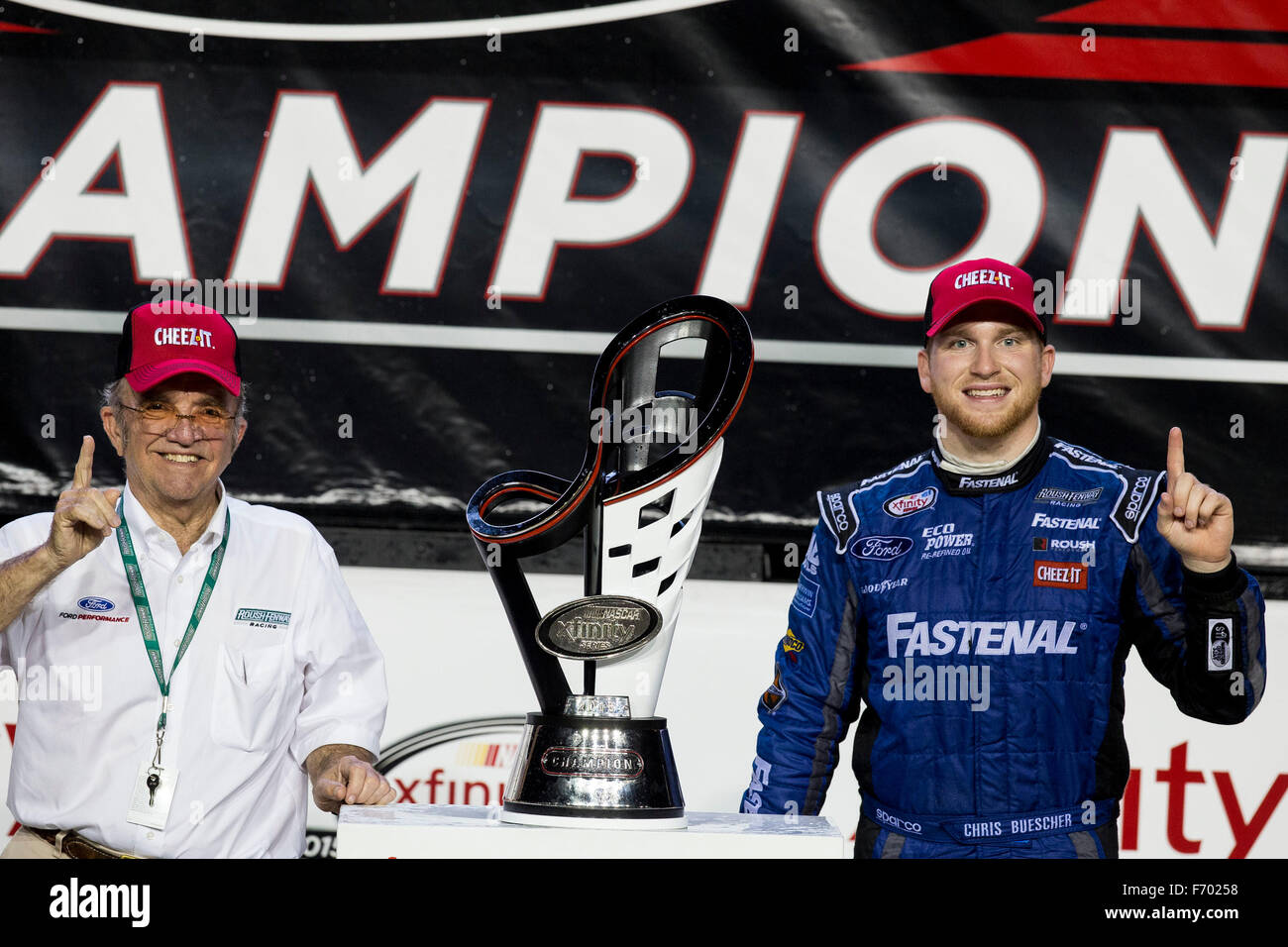 Homestead, Florida, USA. 21st Nov, 2015. Chris Buescher (60) wins the ...