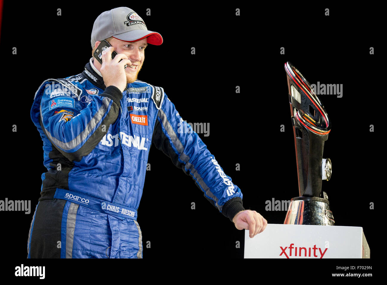 Homestead, Florida, USA. 21st Nov, 2015. Chris Buescher (60) wins the ...