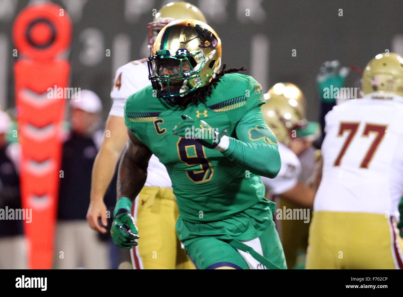 Fenway Park, Massachusetts, USA. 21st November, 2015. Notre Dame ...