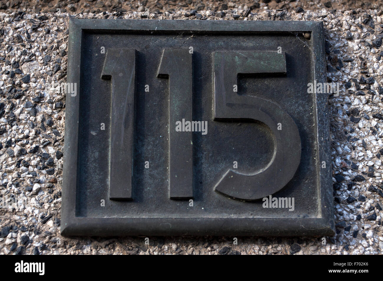 House numbers in different styles and colors (concept for real estate ...