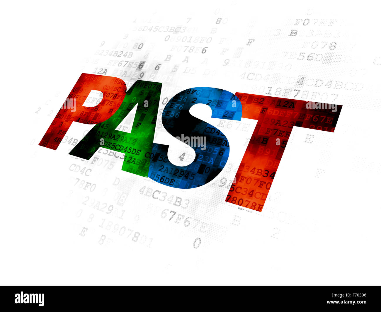 Timeline concept: Past on Digital background Stock Photo - Alamy