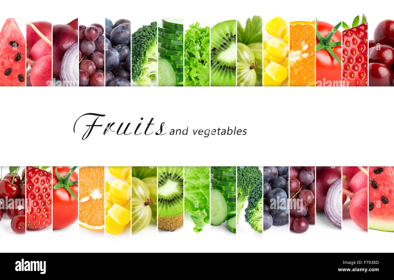 Fresh color fruits and vegetables. Healthy food concept Stock Photo - Alamy