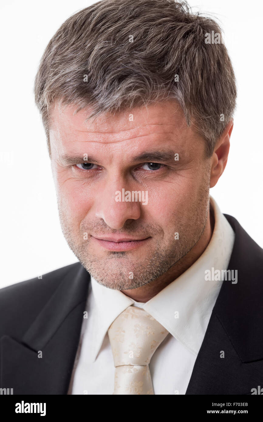 Portrait of adult businessman Stock Photo - Alamy