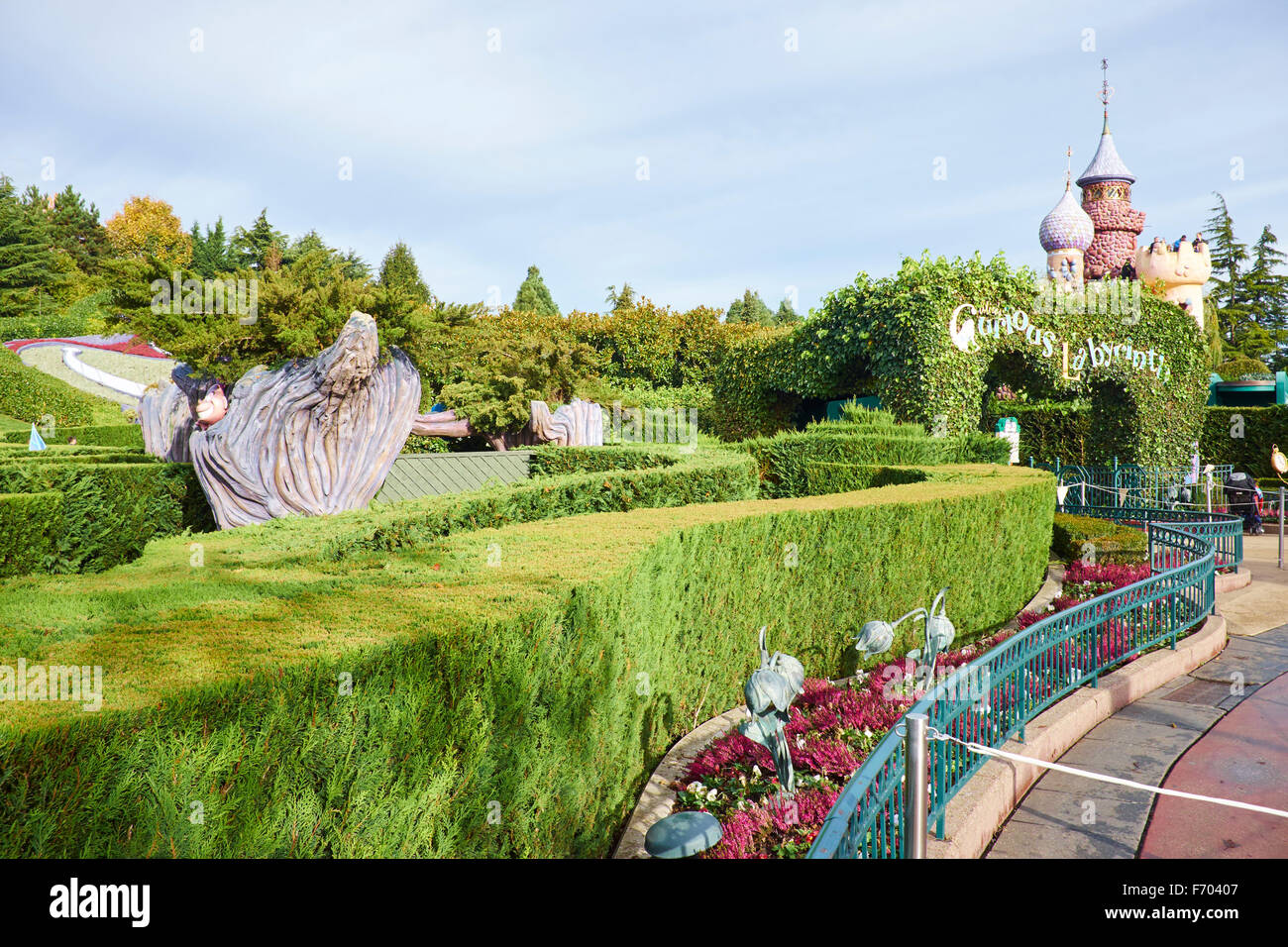 Entrance To Alice's Curious Labyrinth Within Fantasyland Disneyland ...