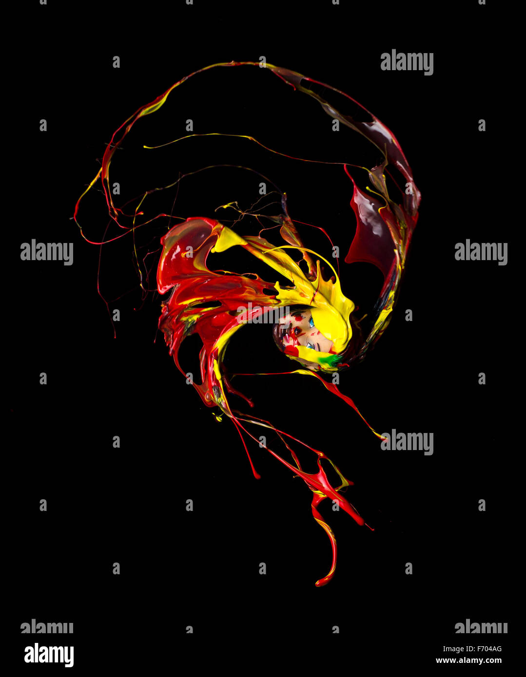 high speed image of paint streaking Stock Photo - Alamy