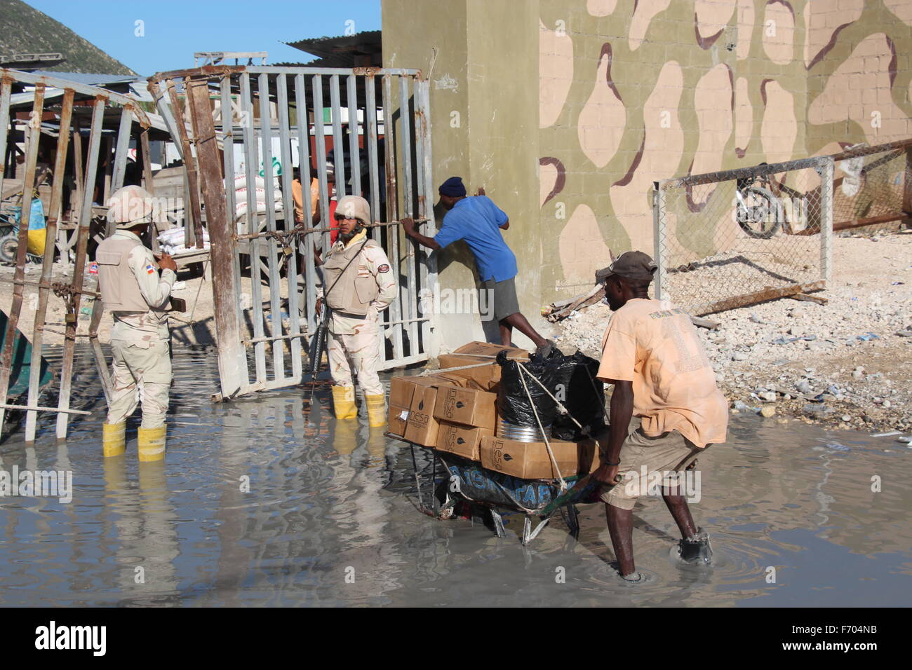 Border between haiti dominican republic hi-res stock photography and ...