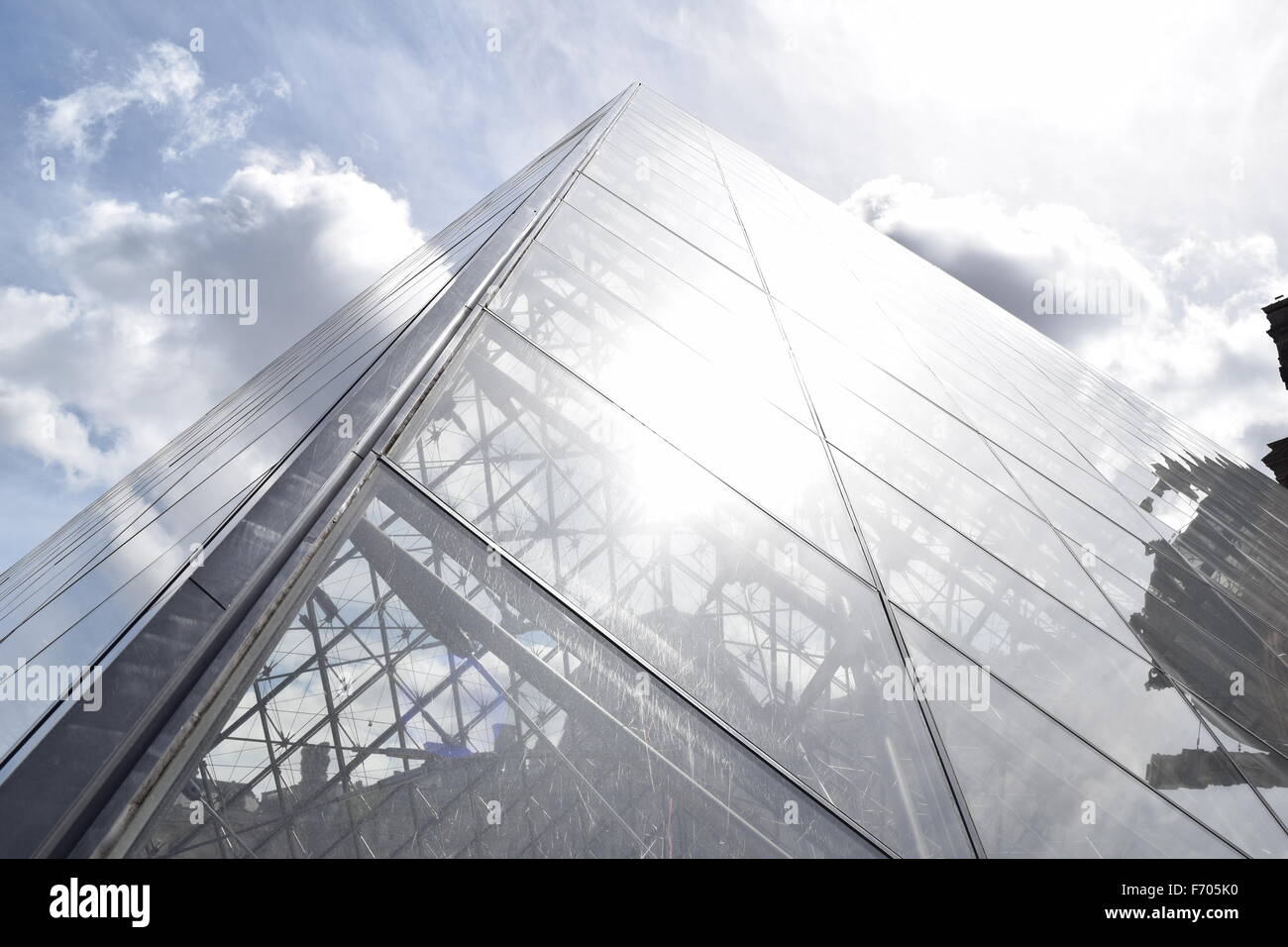 Louvre triangle hi-res stock photography and images - Alamy