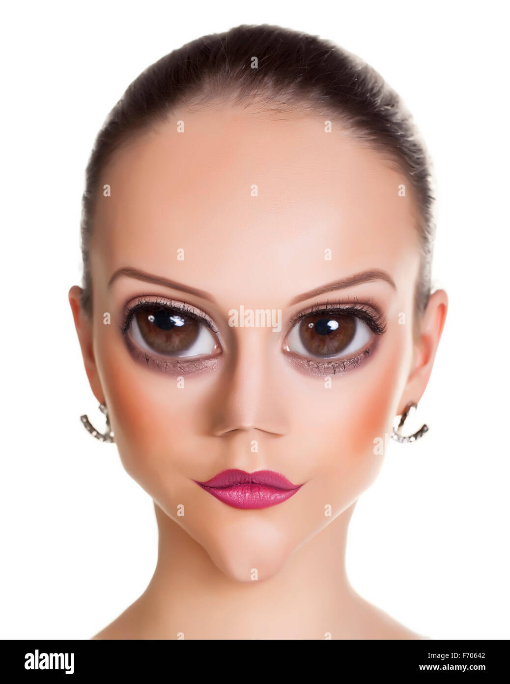 Female robot portrait Stock Photo - Alamy