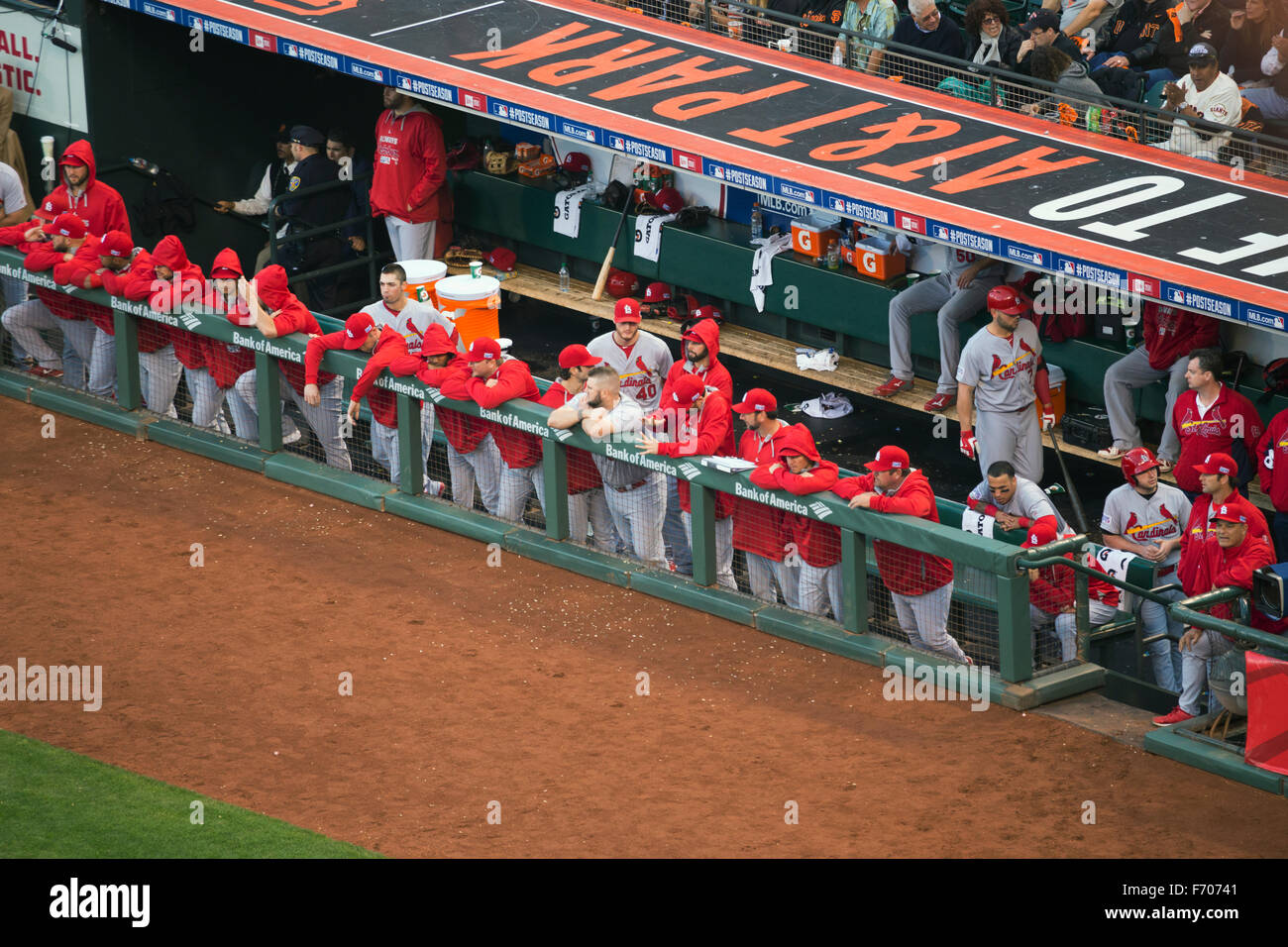 San Francisco, California, USA, October 16, 2014, AT&T Park, baseball ...