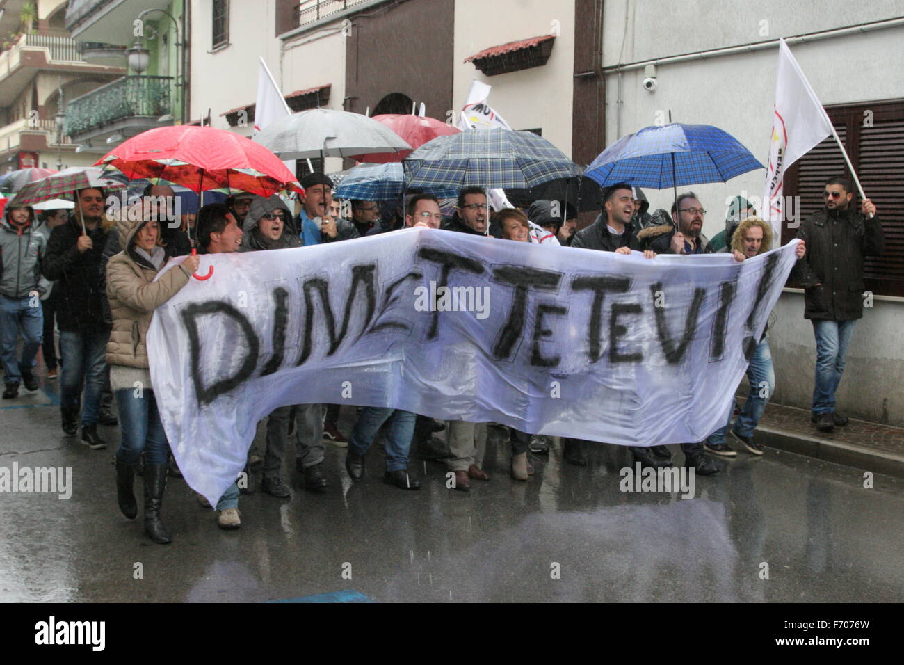 Grumo Nevano, Italy. 22nd Nov, 2015. In the city of Grumo Nevano ...