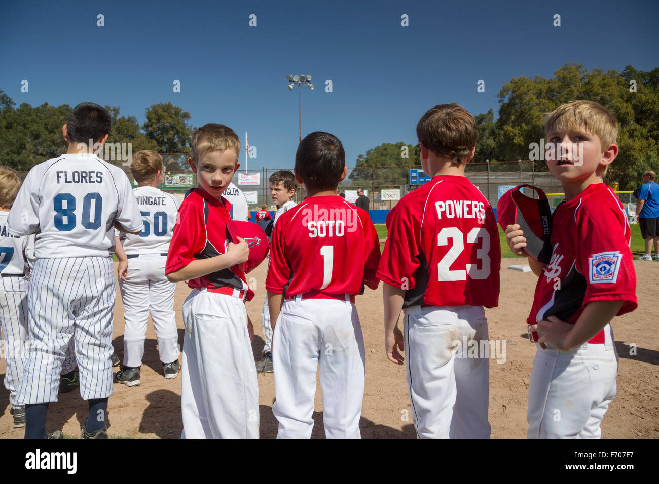 Oak View, California, USA, March 7, 2015, Ojai Valley Little League ...