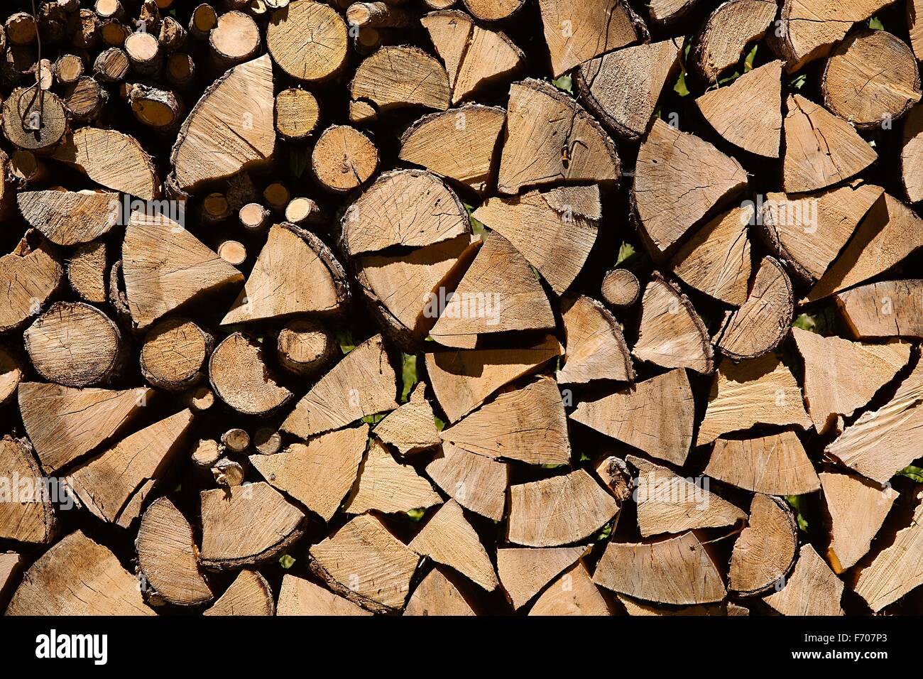 Log Pile Closeup Stock Photo - Alamy