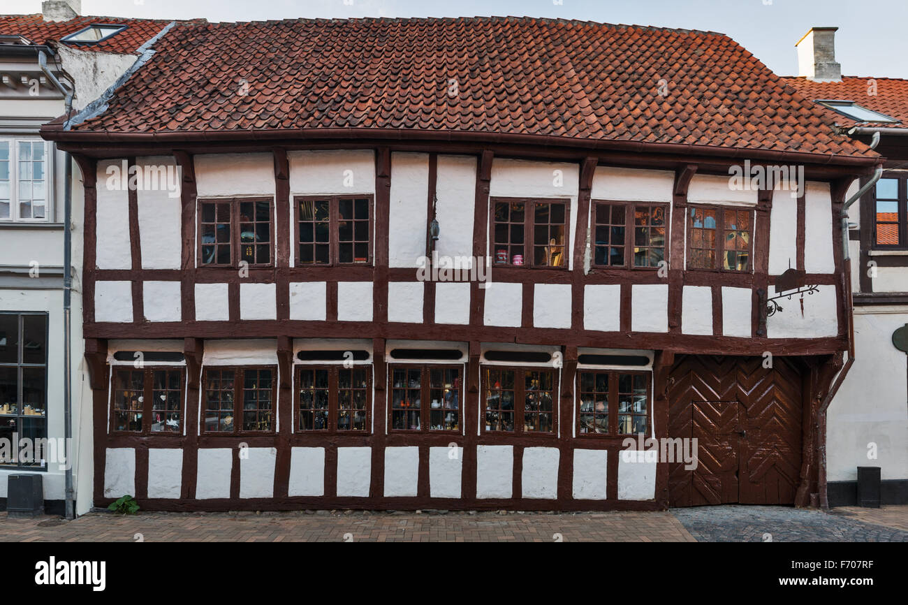 Old curved house in Odense, Funen island, Denmark Stock Photo - Alamy