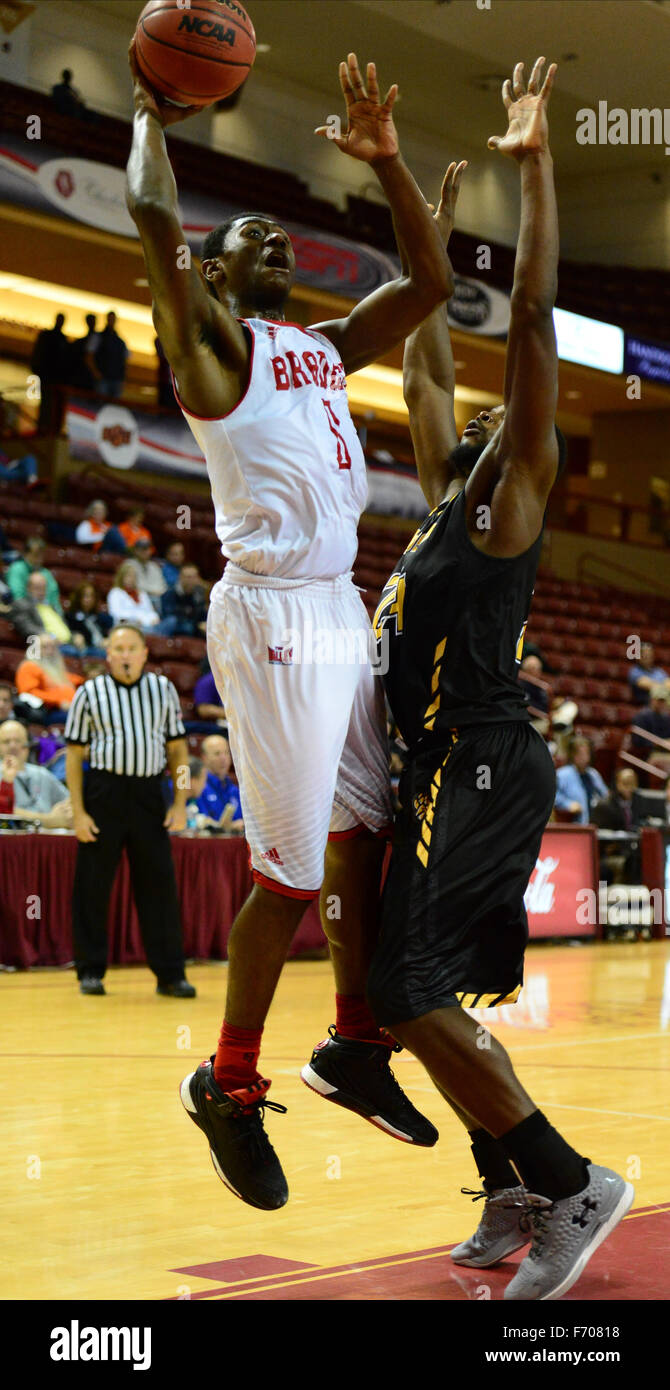 Charleston, South Carolina, USA. 22nd Nov, 2015. Bradley forward Donte ...