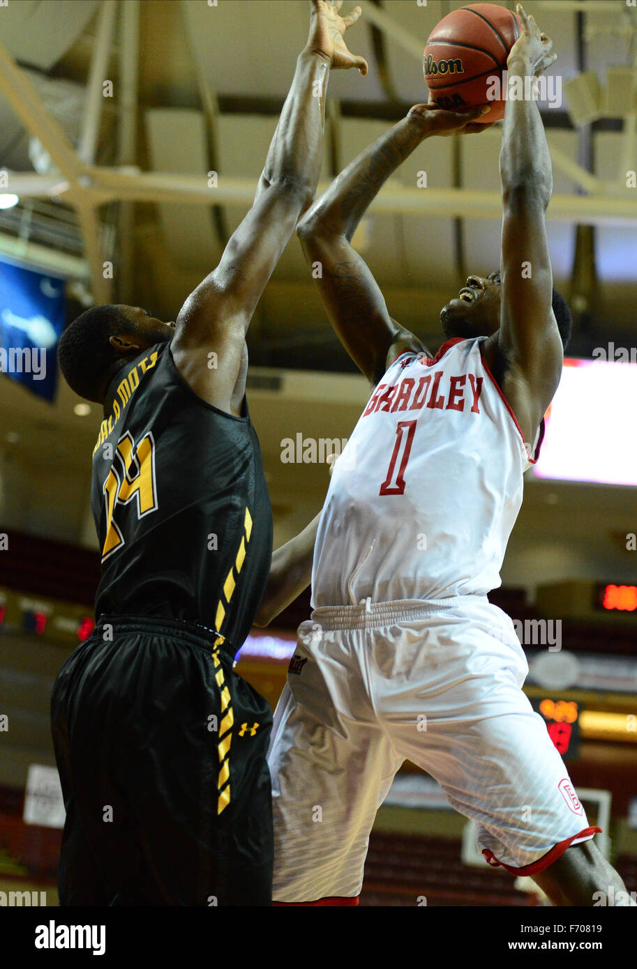 Charleston, South Carolina, USA. 22nd Nov, 2015. Bradley forward Donte ...