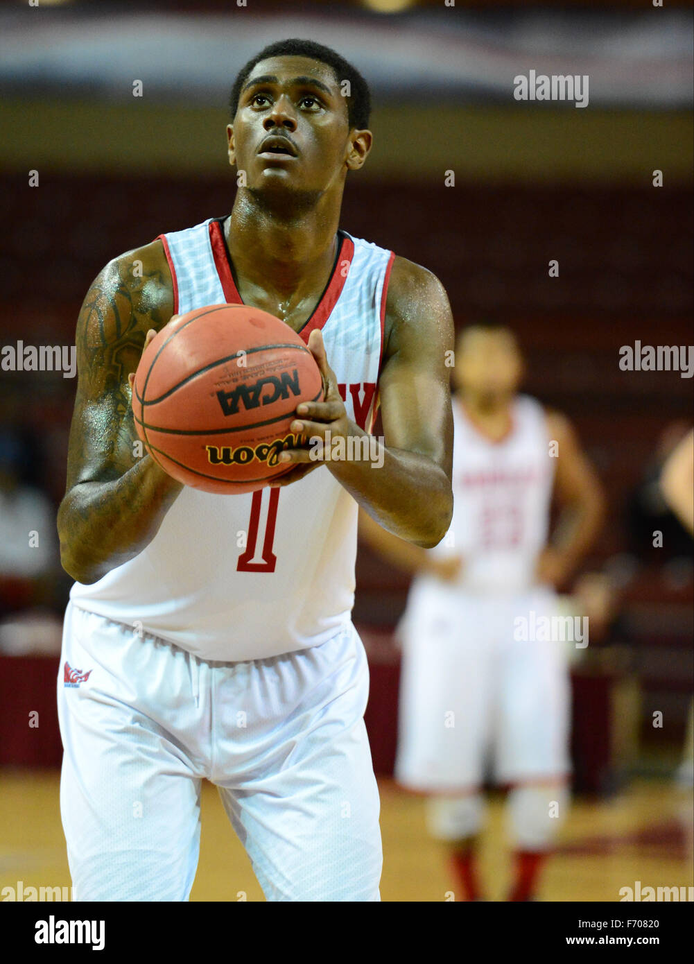 Charleston, South Carolina, USA. 22nd Nov, 2015. Bradley forward Donte ...