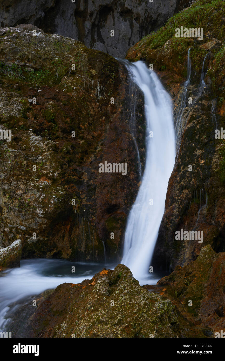 Source of Mundo river, Calares del Río Mundo, Riopar, Sierra de Alcaraz ...