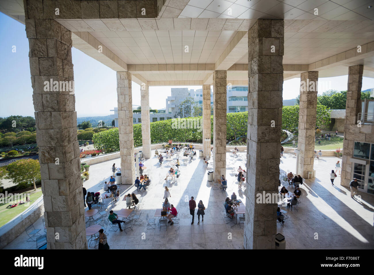 Los Angeles, California, USA, May 24, 2015, Getty Museum, outdoor ...