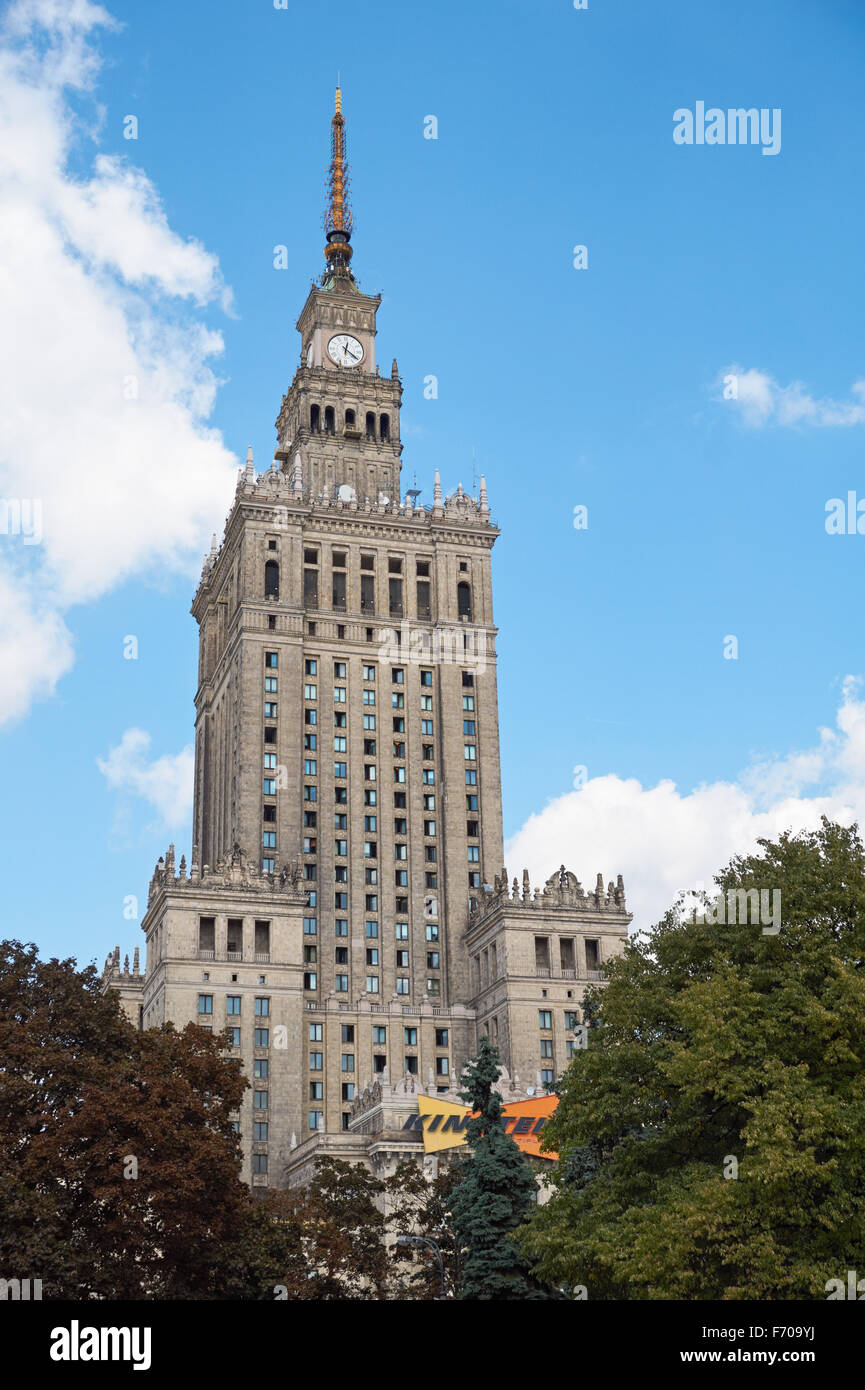 The Palace of Culture and Science ( PKiN) in Warsaw, Poland Stock Photo ...