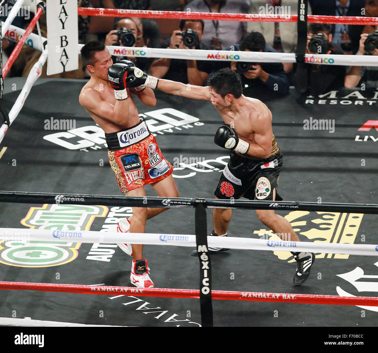 Las Vegas, Nevada, USA. 22nd Nov, 2015. Boxers Francisco Vargas and ...