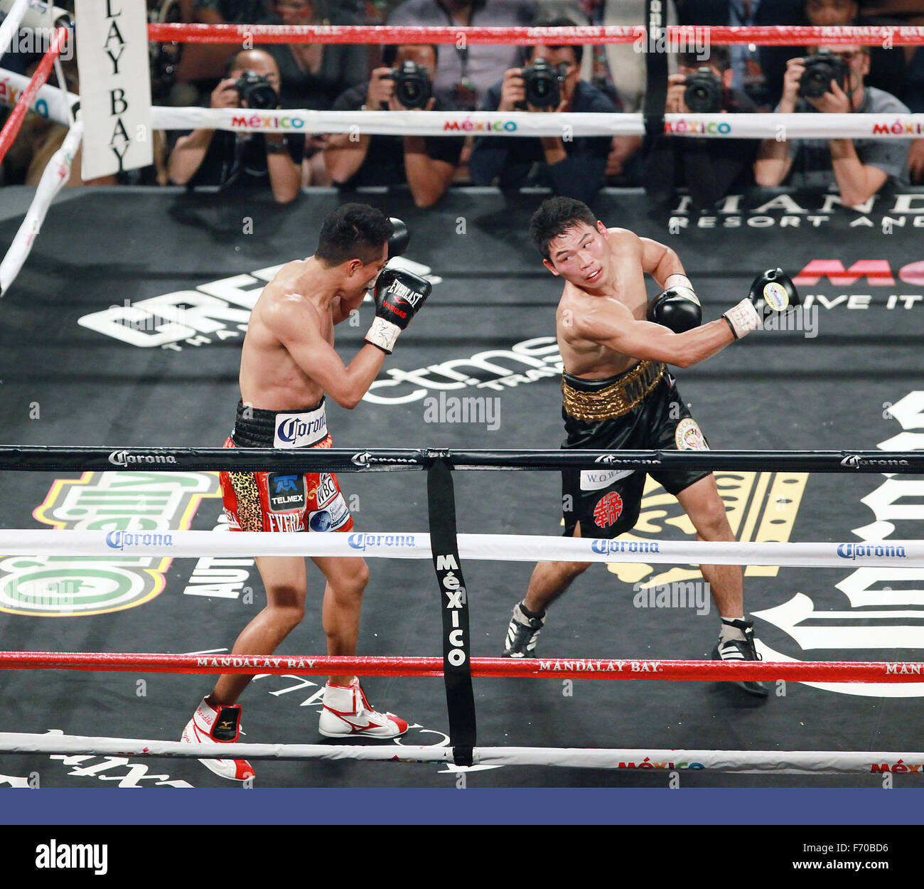 Las Vegas, Nevada, USA. 22nd Nov, 2015. Boxers Francisco Vargas and ...