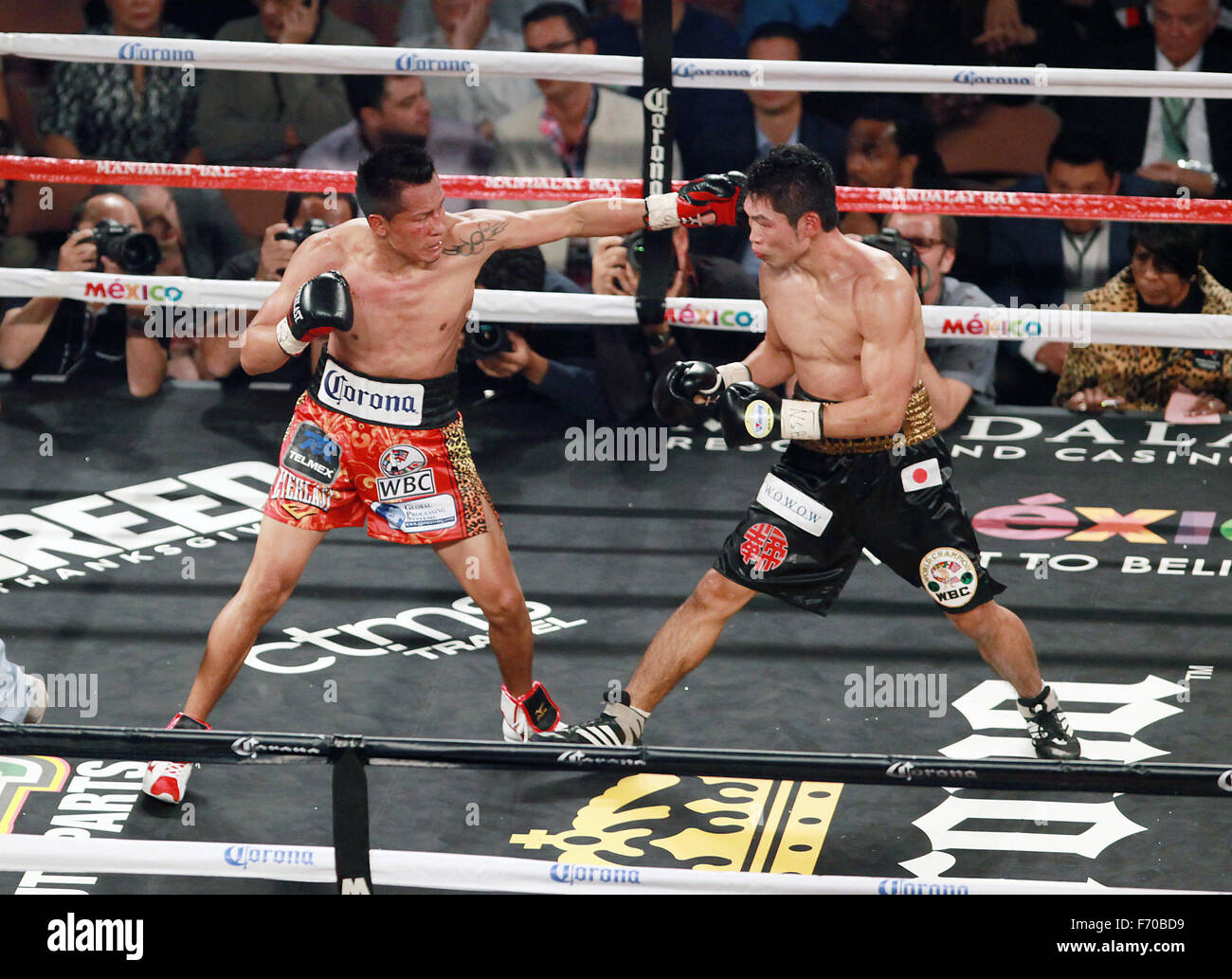 Las Vegas, Nevada, USA. 22nd Nov, 2015. Boxers Francisco Vargas and ...