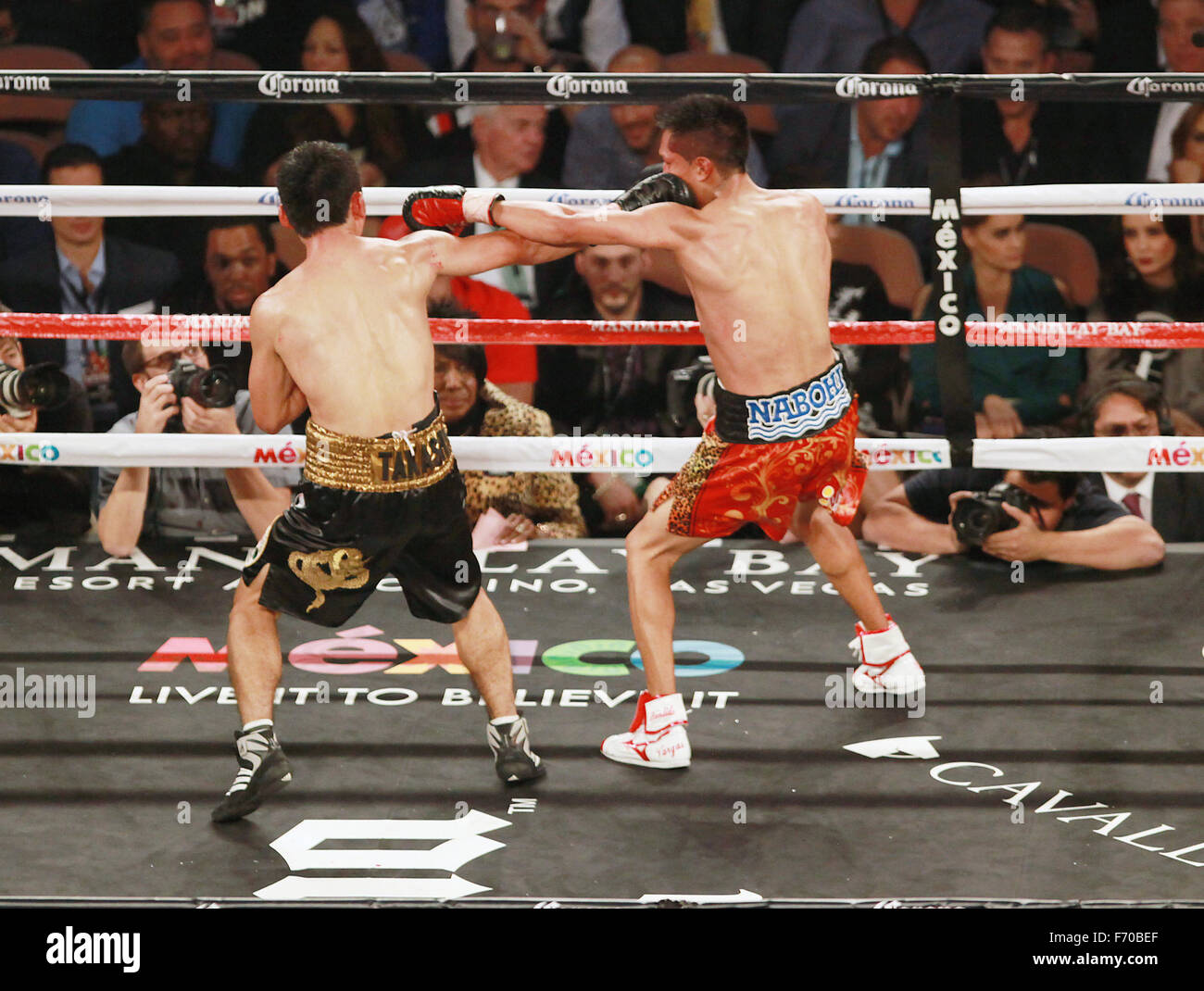 Las Vegas, Nevada, USA. 22nd Nov, 2015. Boxers Francisco Vargas and ...