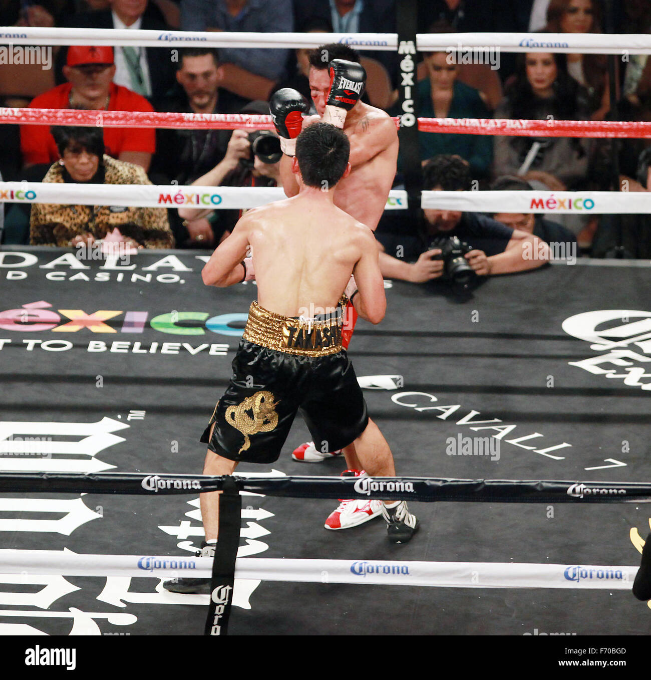 Las Vegas, Nevada, USA. 22nd Nov, 2015. Boxers Francisco Vargas and ...