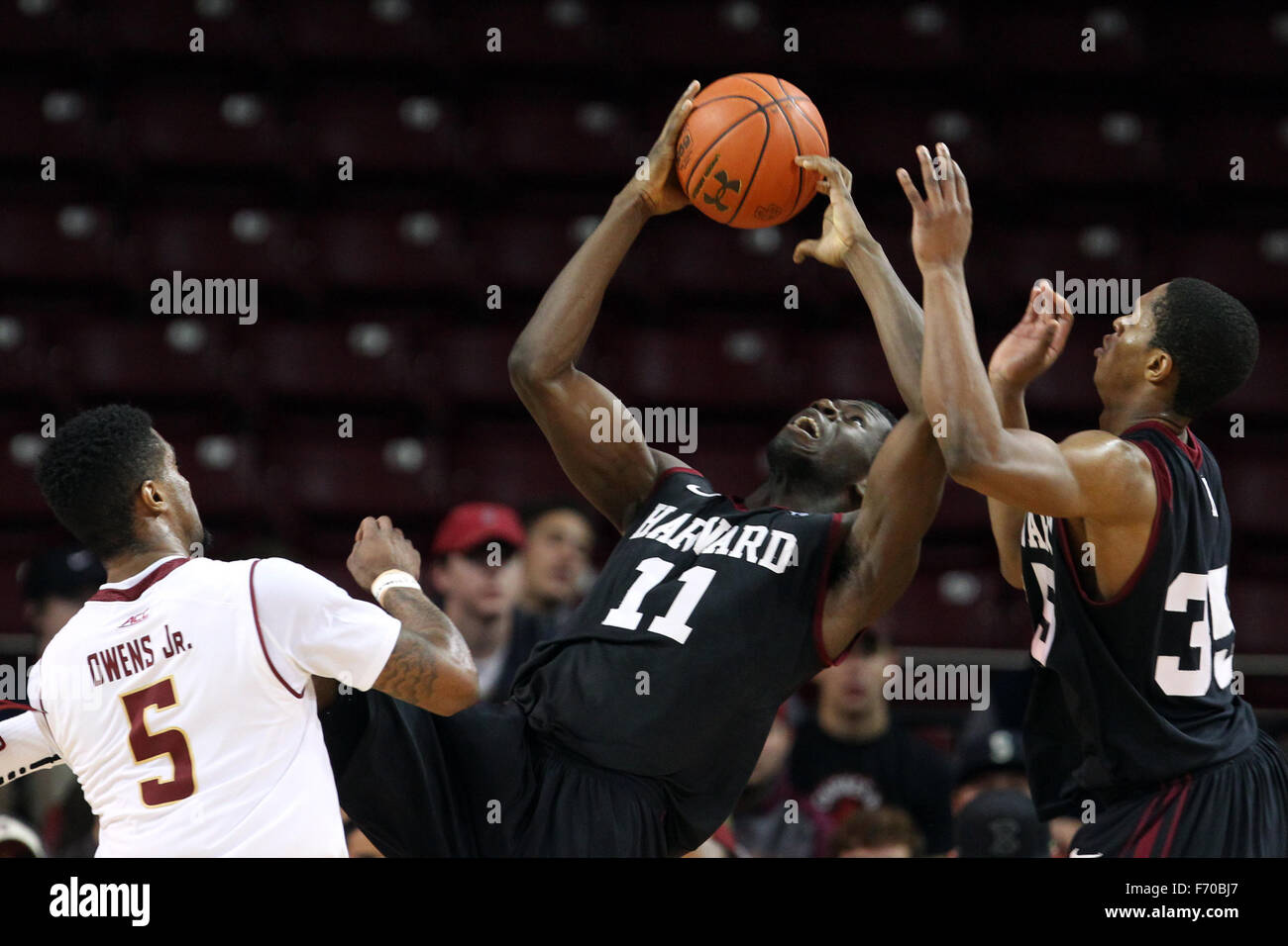 Boston college eagles forward garland owens 5 hi-res stock photography ...