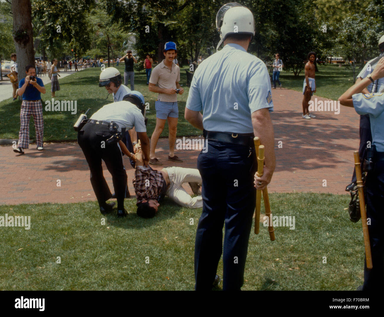 Washington, DC. USA 27th July 1980 DC and US. Park Police clash with ...