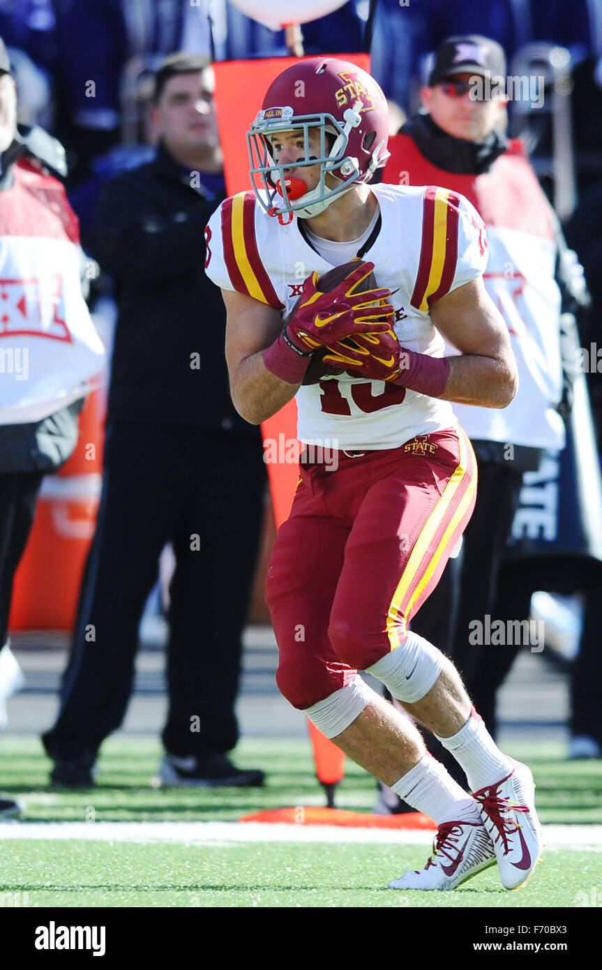 Manhattan, Kansas, USA. 21st Nov, 2015. Iowa State Cyclones wide ...